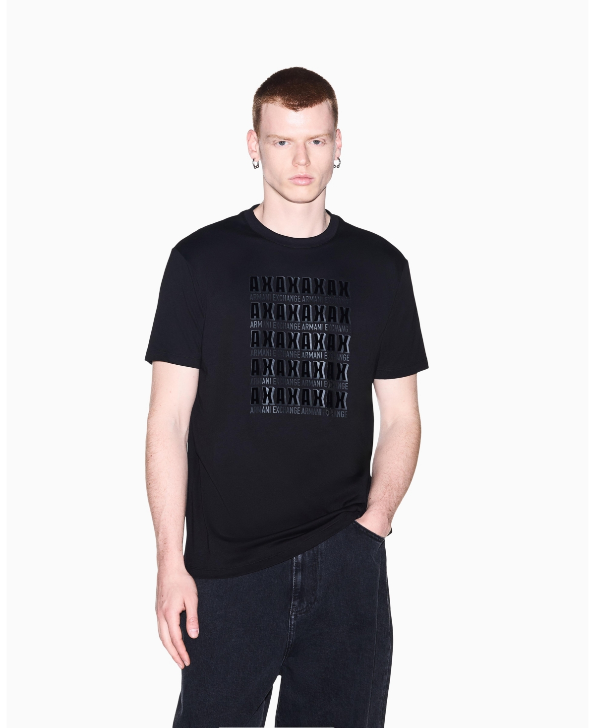 Click here for A|X Armani Exchange Mens Multi Logo Box T-Shirt -... prices