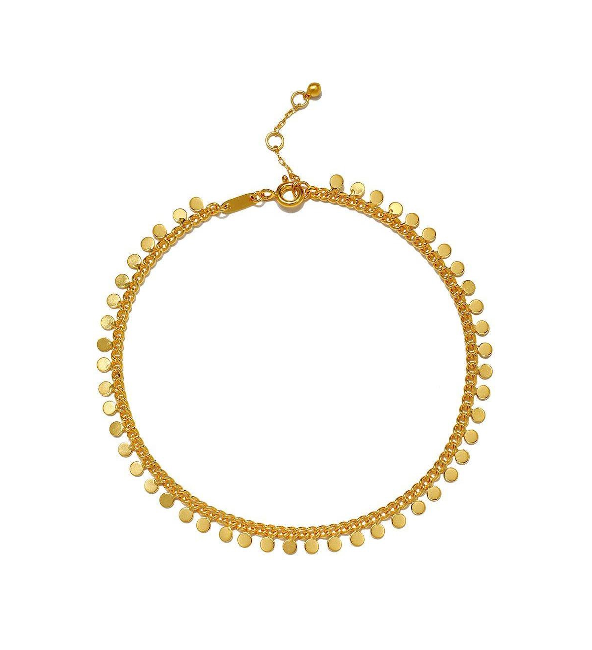 Click here for Satya Jewelry Shine a Light Gold Coin Chain Anklet... prices