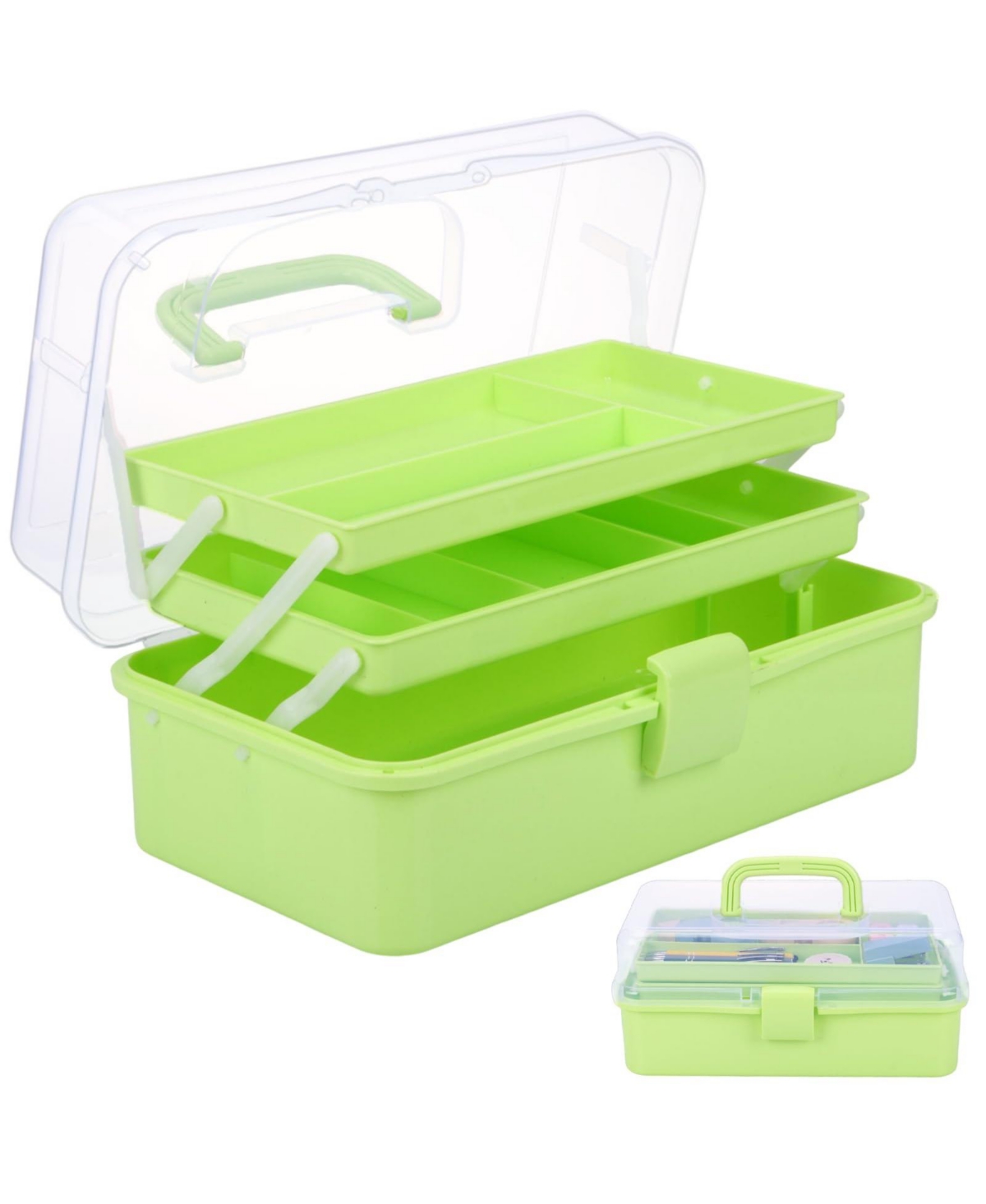 Click here for Xdovet Craft Organizer Tackle Box 3-Layer Folding... prices