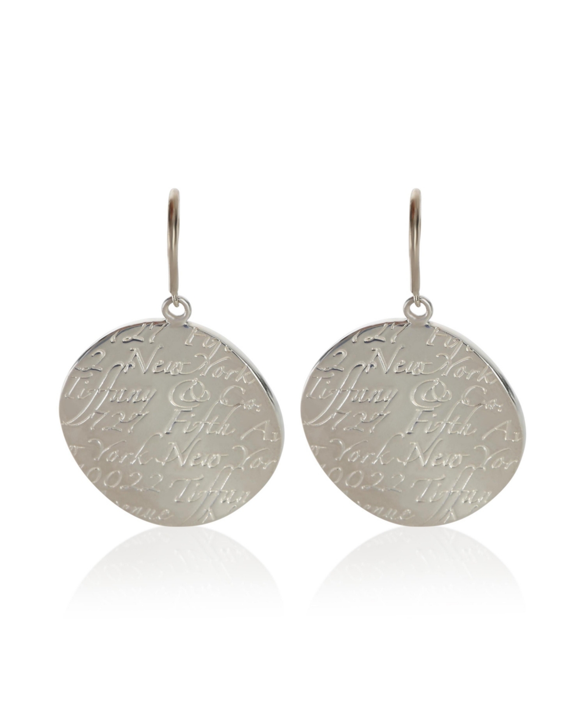 Click here for Pre-Owned Tiffany & Co Sterling Silver Notes Earri... prices