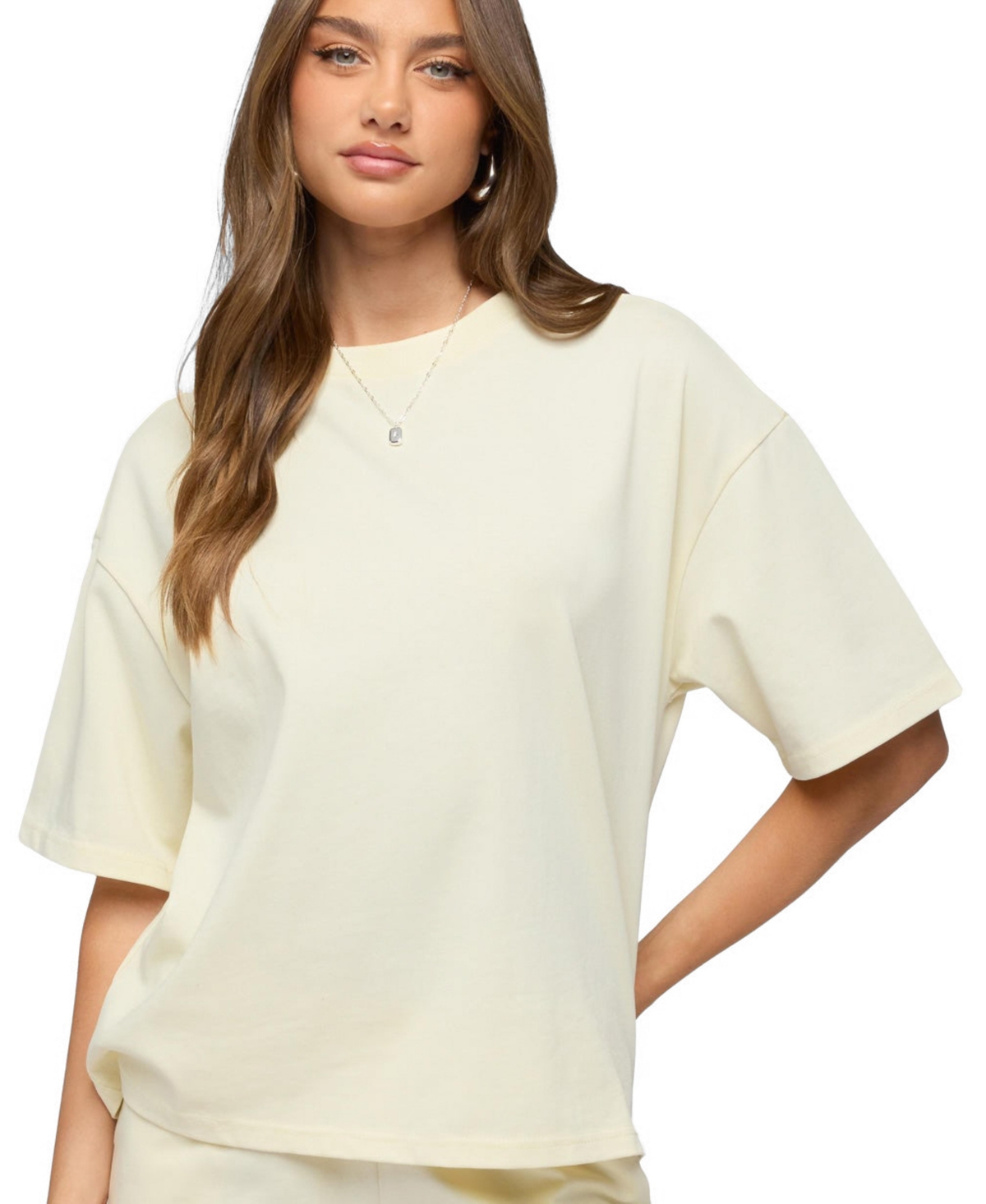 Click here for Edikted Womens Cecilia Oversized T Shirt - Light-y... prices
