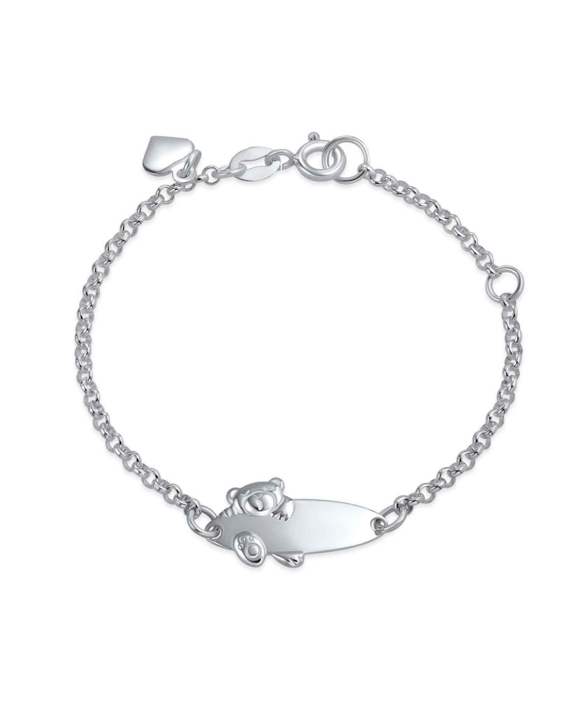 Click here for Bling Jewelry Petite Bear Charm Blank Name Identif... prices