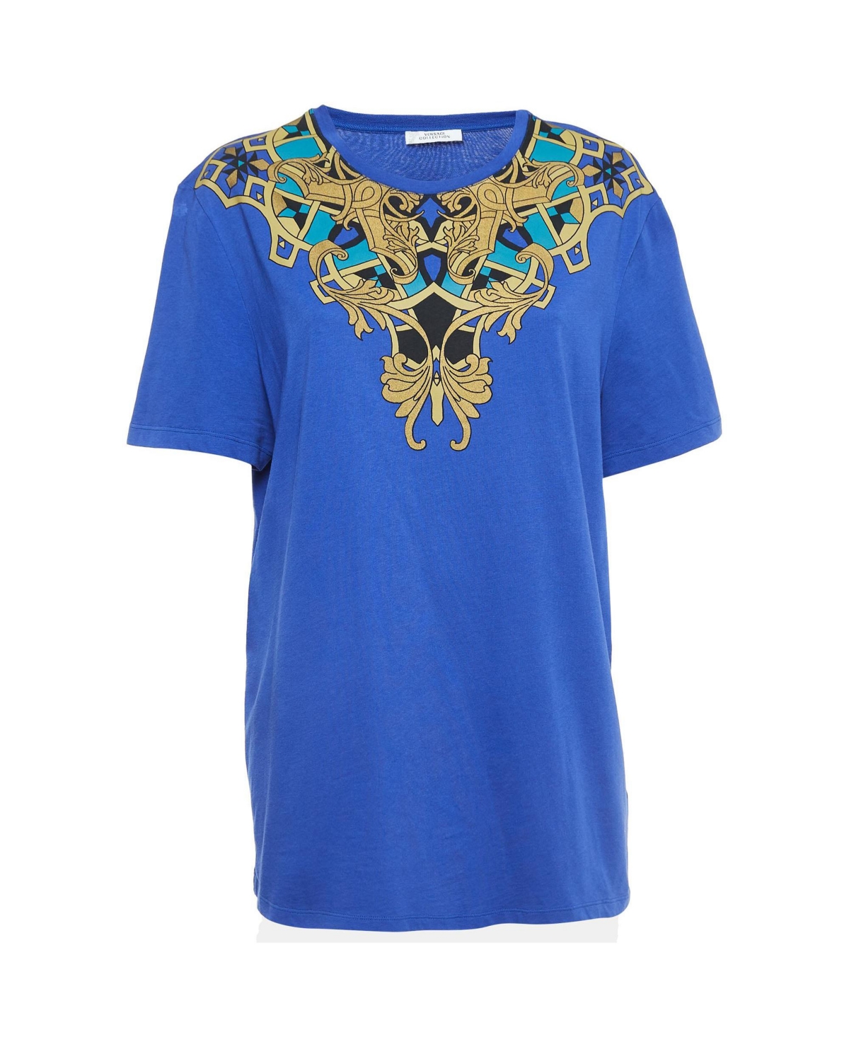 Click here for Pre-Owned Versace Mens Printed Cotton T-Shirt - Bl... prices