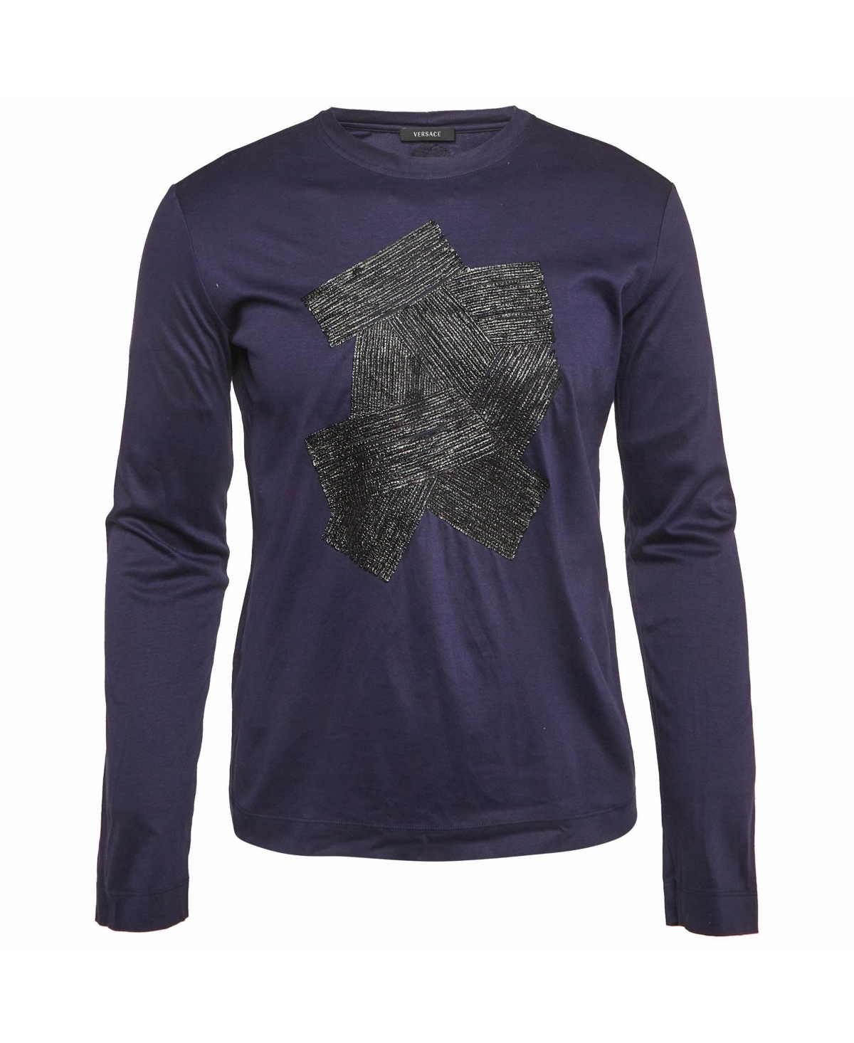 Click here for Pre-Owned Versace Mens Leather Applique Jersey T-S... prices