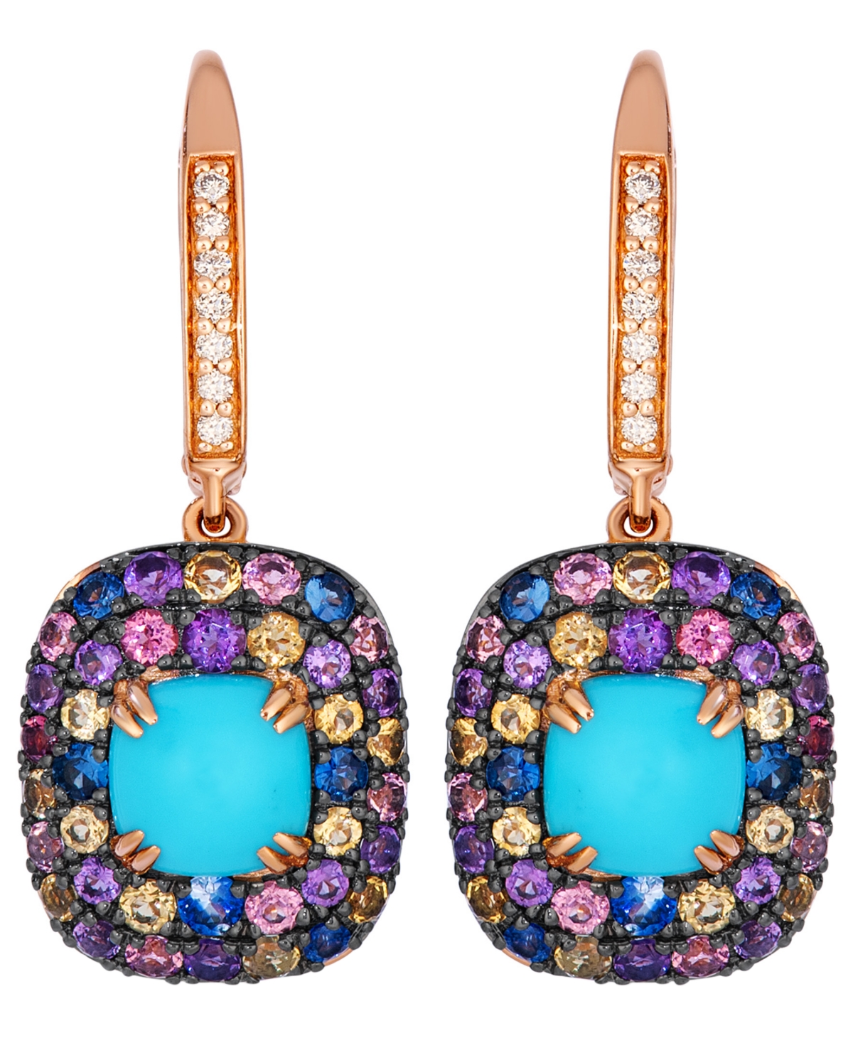 Click here for Le Vian Robins Egg Blue Turquoise Cushion Cut  Mul... prices
