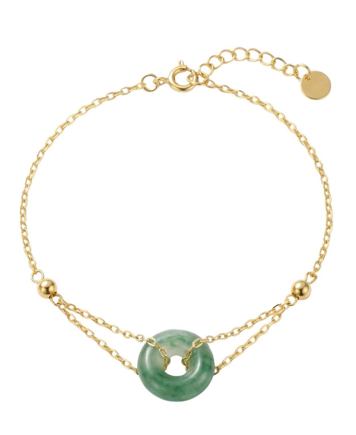 Click here for seree Marlo Jade Gold Bracelet prices