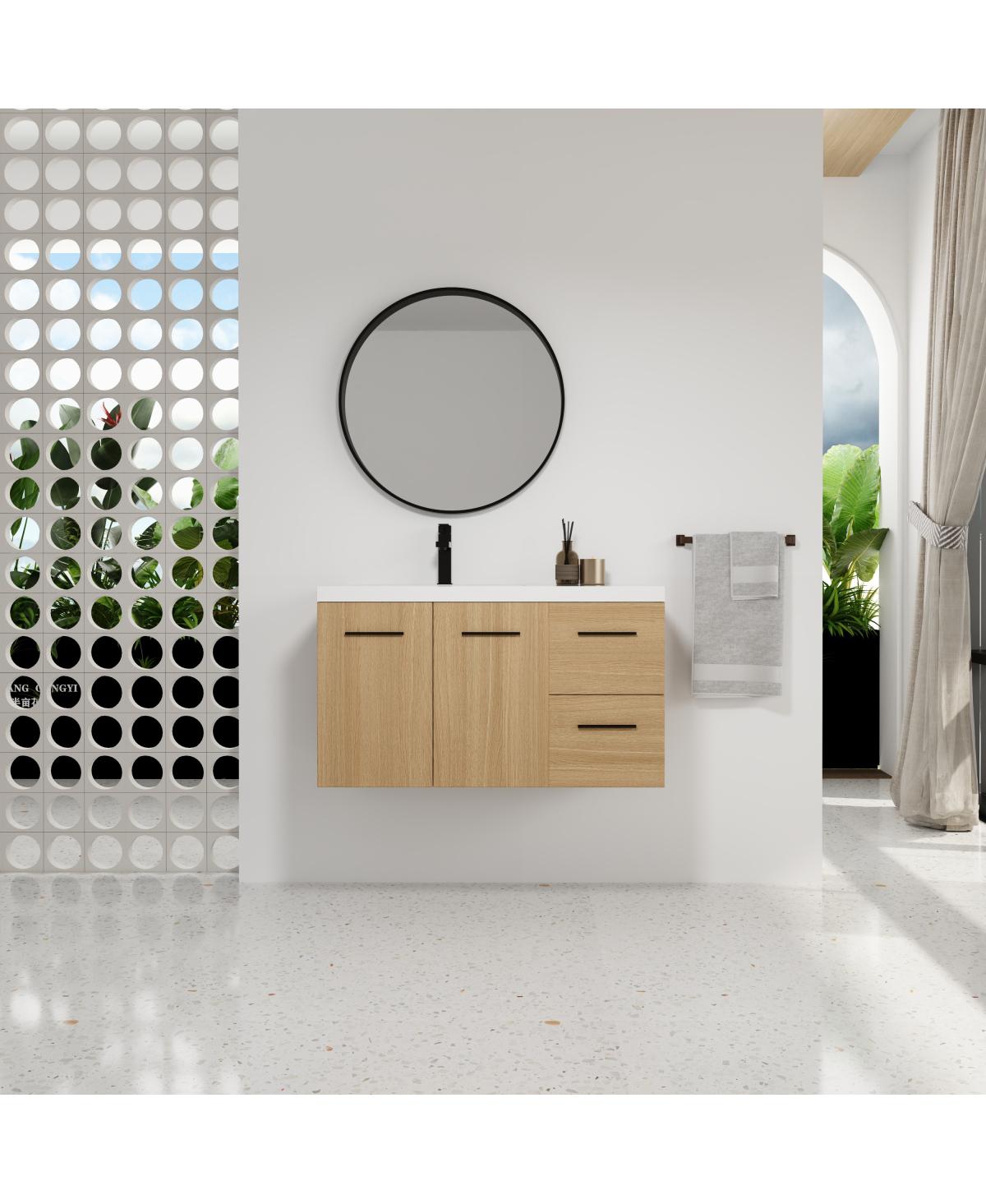 Click here for Sillysis 36 Inch Wall Mounted Bathroom Vanity with... prices