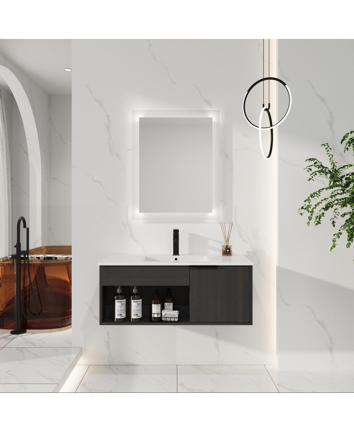Click here for Sillysis Wall Mounted Bathroom Vanity with Ceramic... prices
