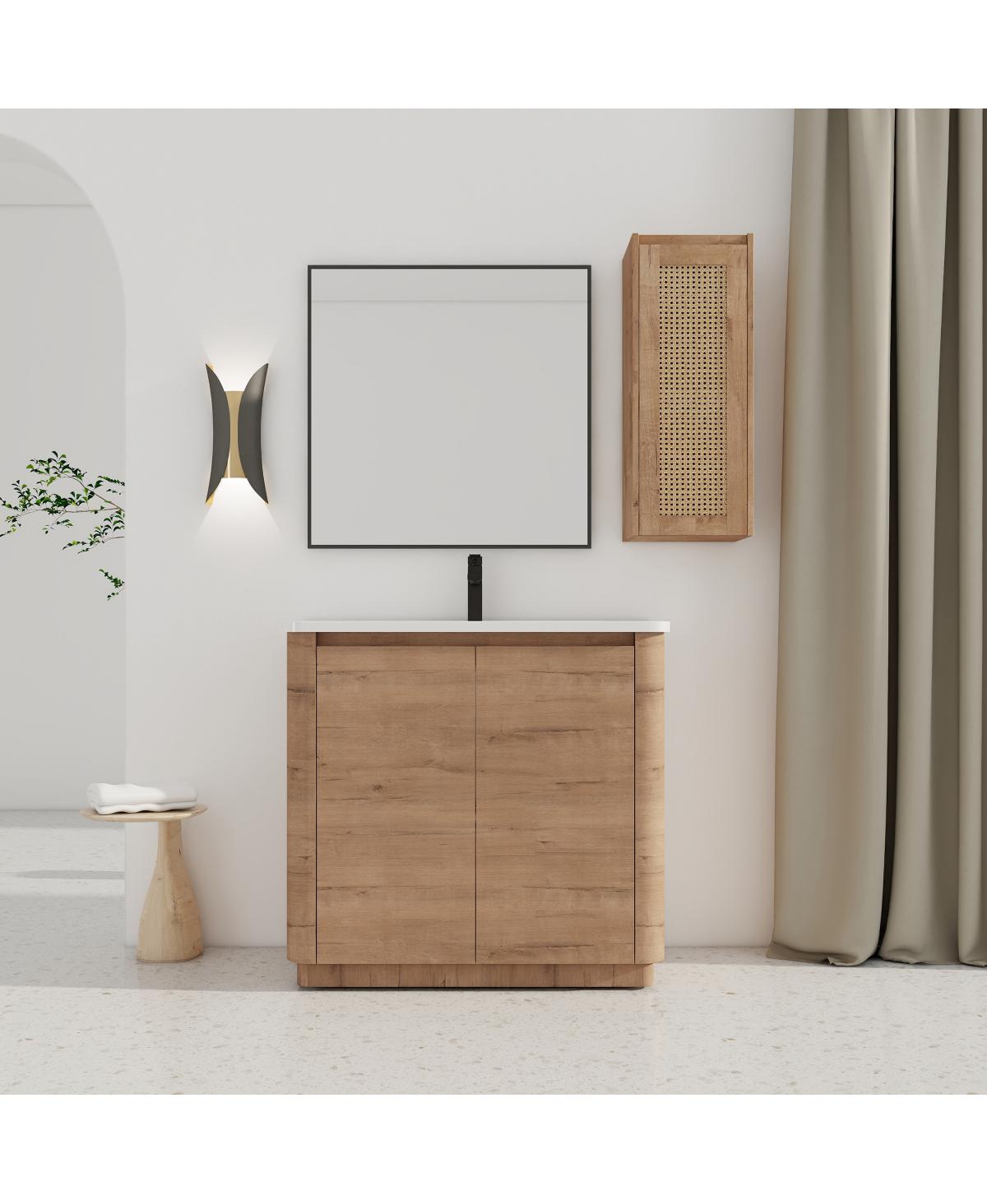 Click here for Sillysis Bathroom Vanity Set with Side Cabinet  Fr... prices