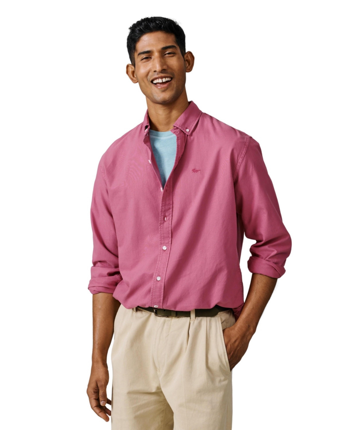 Click here for Aubin Mens Horkstow Lightweight Oxford Shirt - Fus... prices