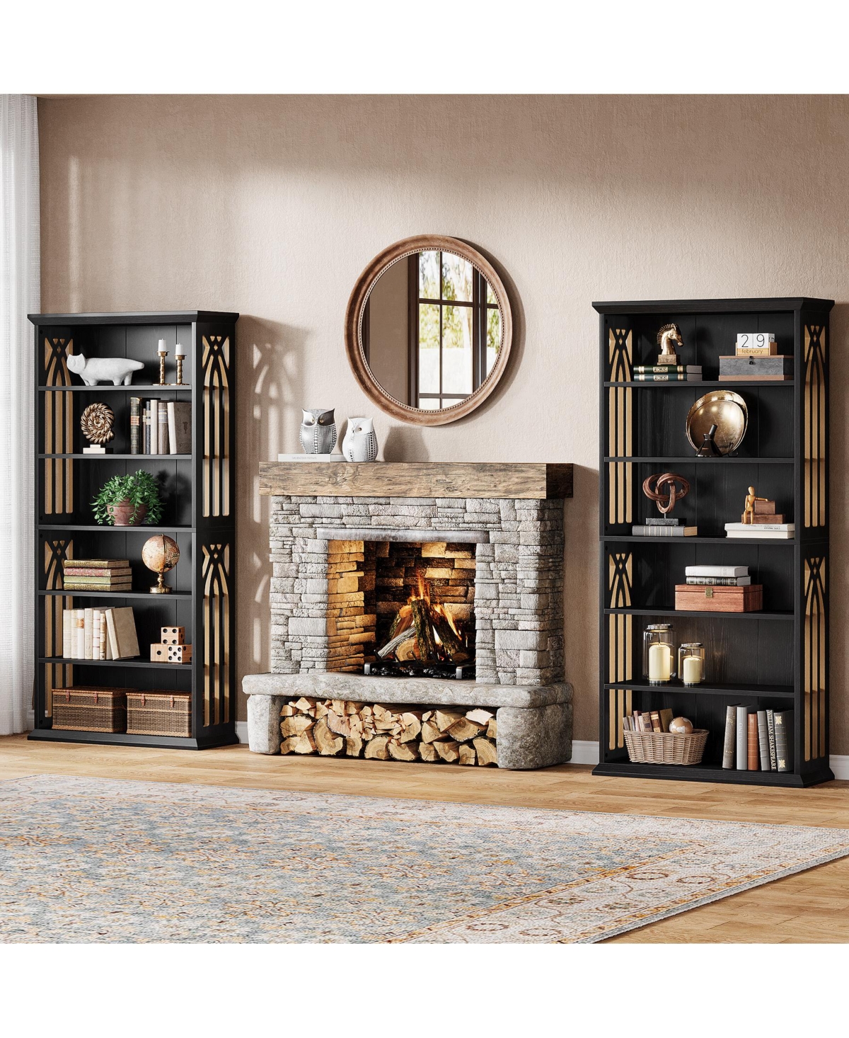 Click here for Tribesigns 6-Tier Bookshelf Set of 2  75-Inch Tall... prices