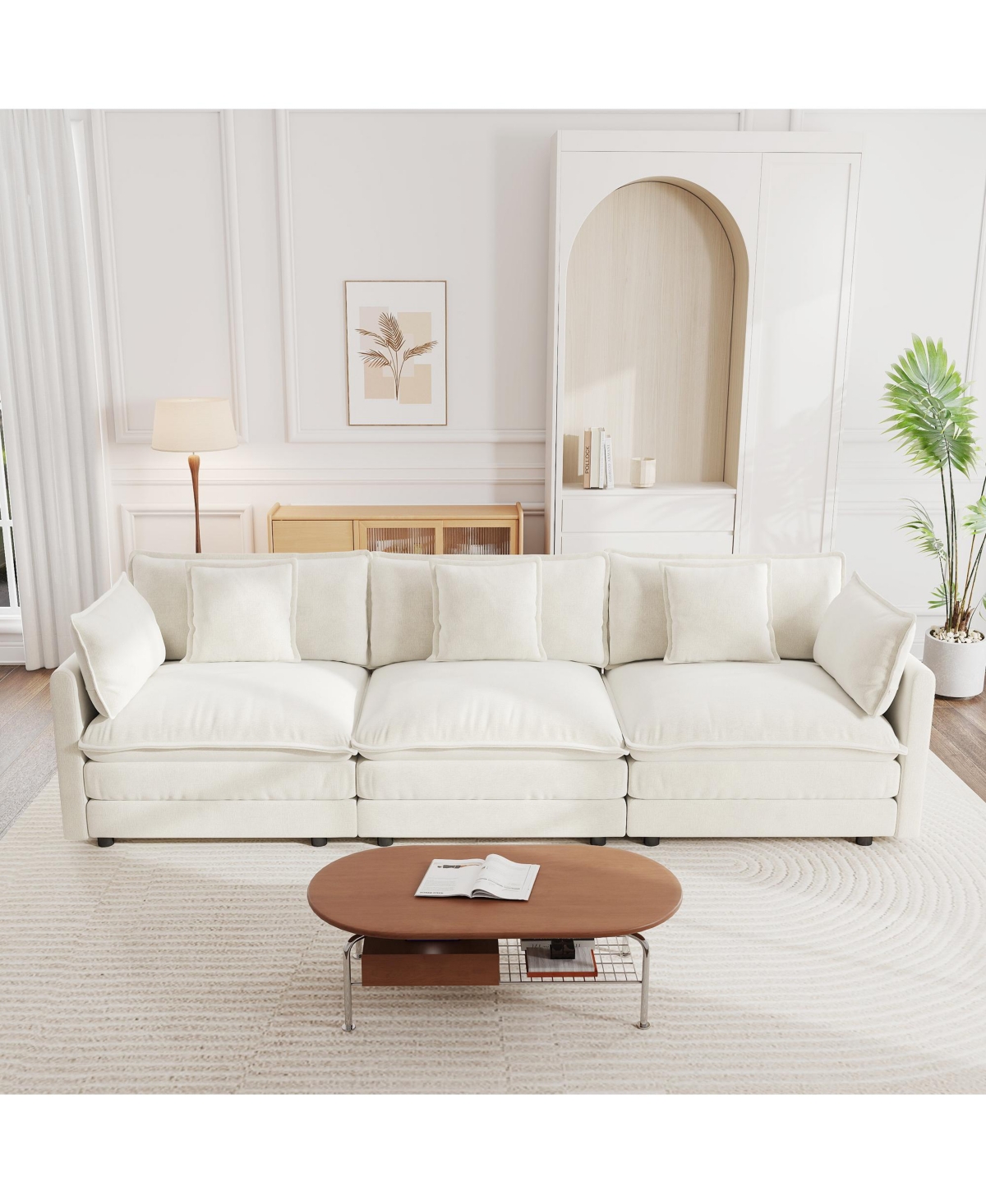 Click here for Boyel Living Mid-Century Modern Couch 3-Seater Sof... prices