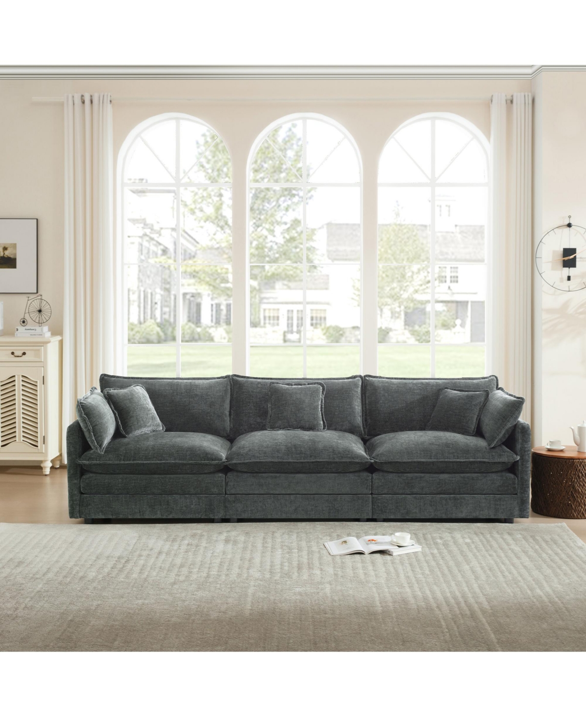 Click here for Boyel Living Mid-Century Modern Couch 3-Seater Sof... prices