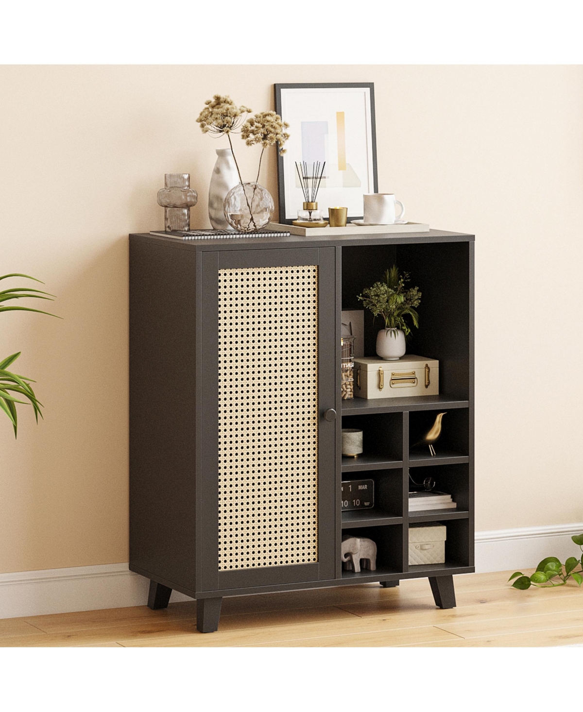 Click here for Clihome Rattan Sideboard Cabinet Wine Bar Cabinet... prices