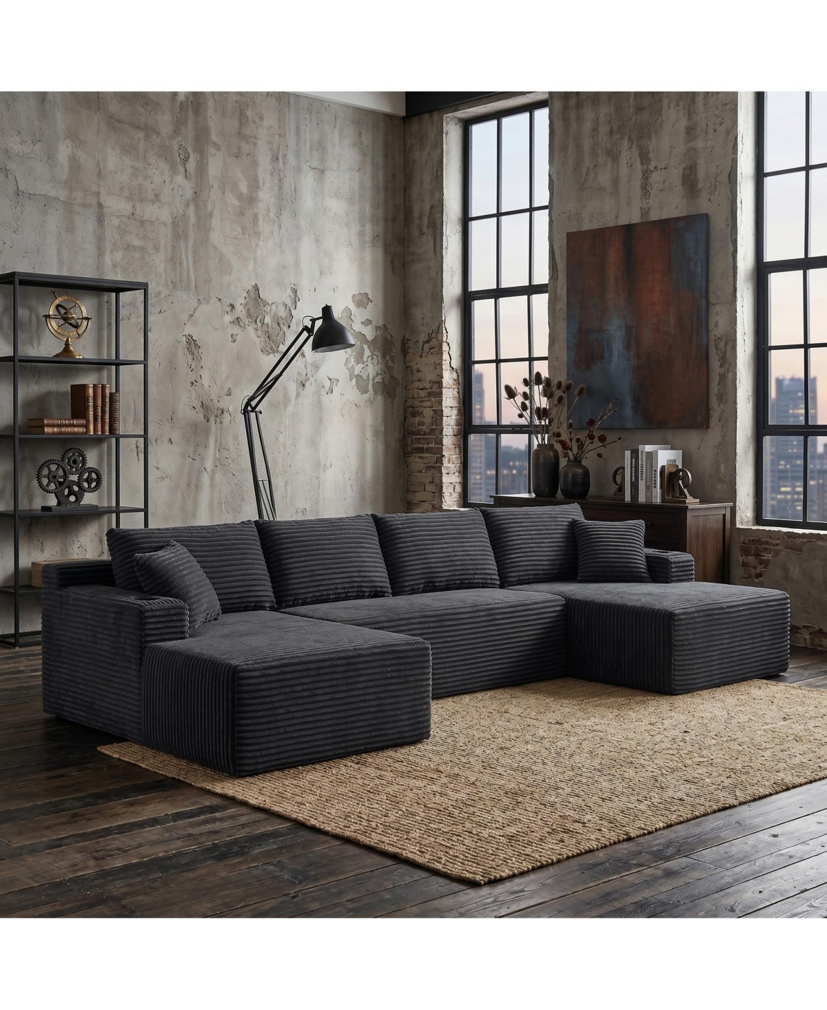 Click here for Sailvan Compressible U-Shaped Sectional Sofa Set... prices
