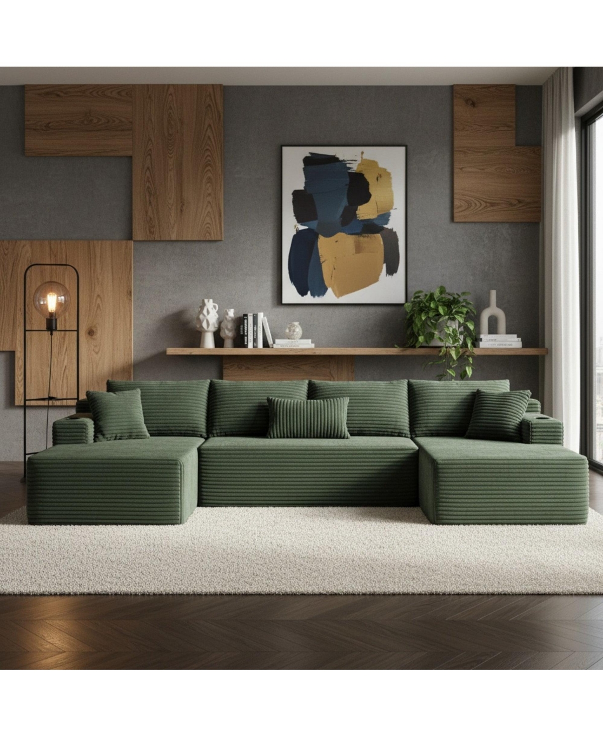 Click here for Sailvan Compressible U-Shaped Sectional Sofa Set... prices