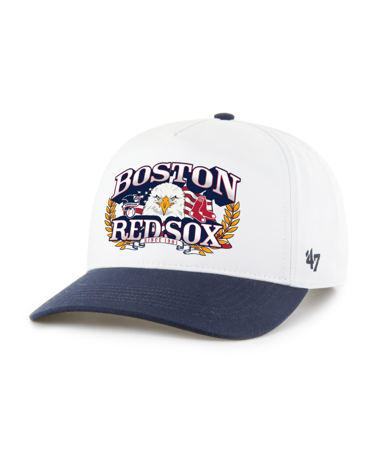 Click here for 47 Brand Mens White/Navy Boston Red Sox Americana... prices