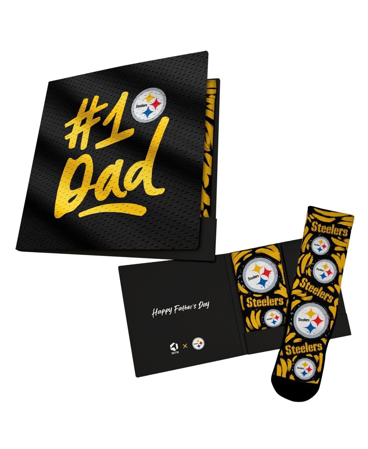 Click here for Rock Em Socks Mens and Womens Black Pittsburgh Ste... prices