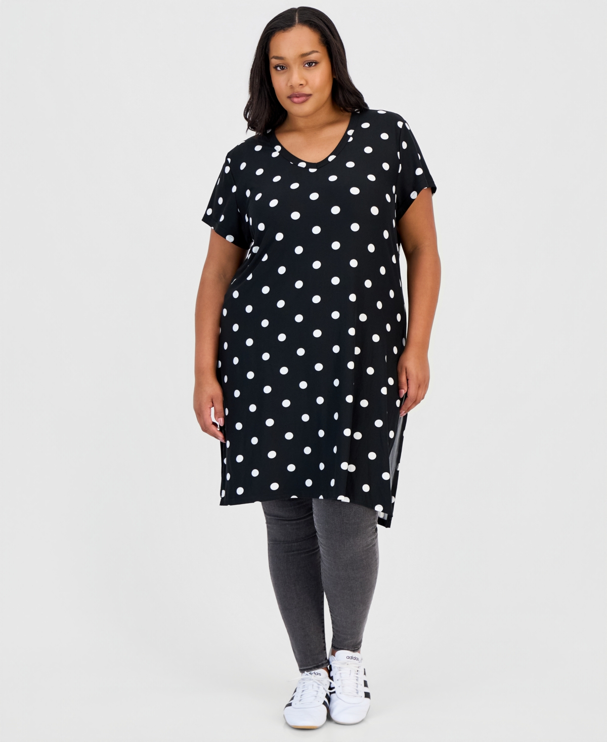 Click here for Full Circle Trends Trendy Plus Size Printed V-Neck... prices