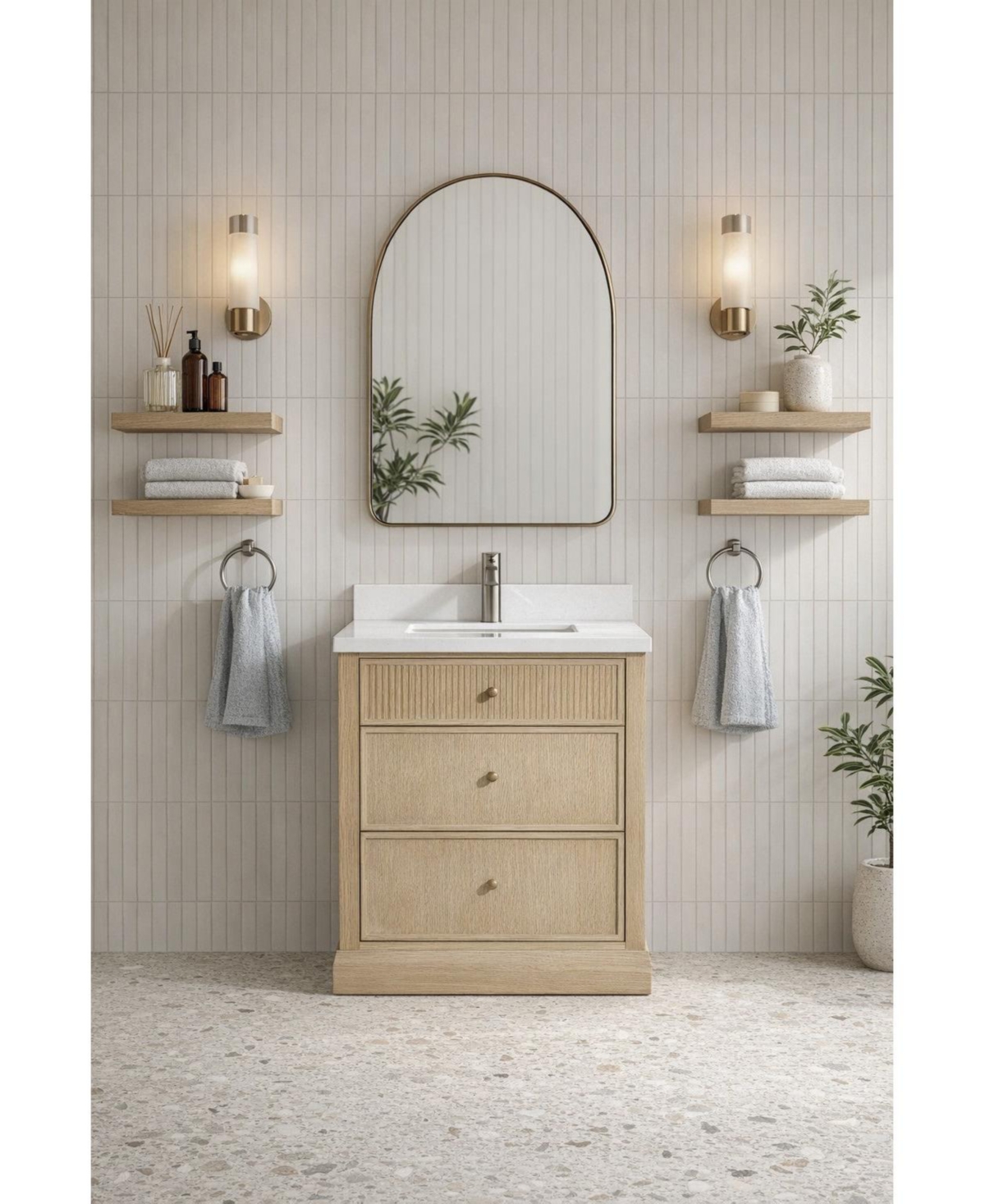 Click here for Ari Bath Redondo 24 Bathroom Vanity - Ash oak prices