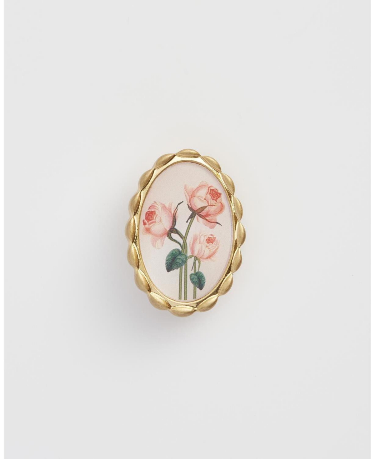 Click here for Fable England Framed Roses Brooch - Gold prices