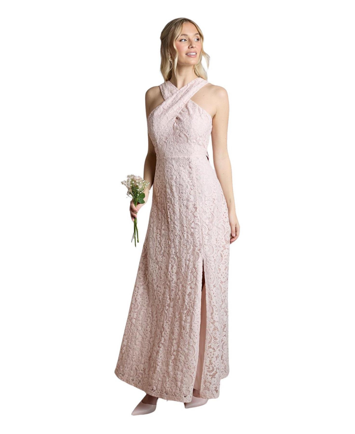 Click here for Coast Womens Cross Halter Neck Bridesmaid Maxi Dre... prices