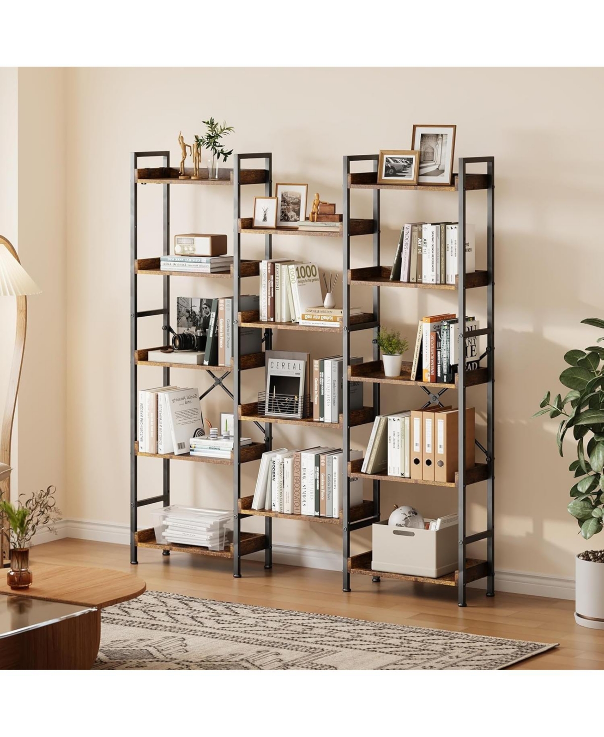 Click here for gaomon Book Shelf  5 Tier Bookshelf  Wood Bookcase... prices