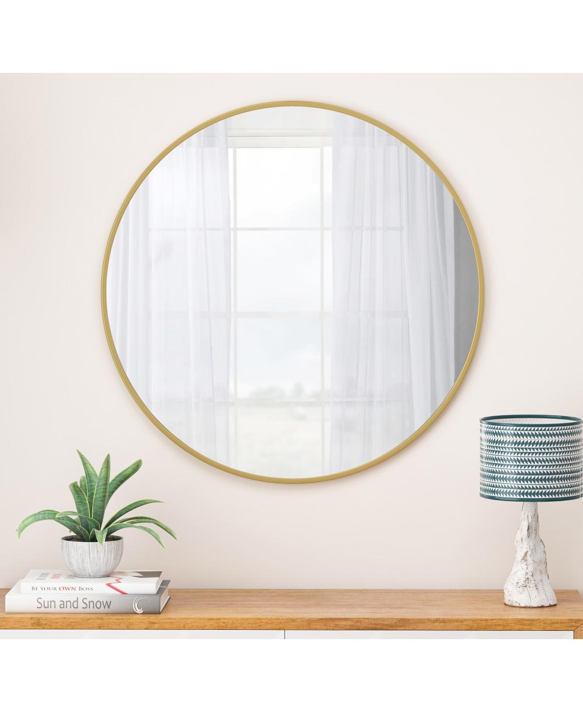 Click here for Laoties 36 Large Round Wall Mirror  Modern Metal C... prices