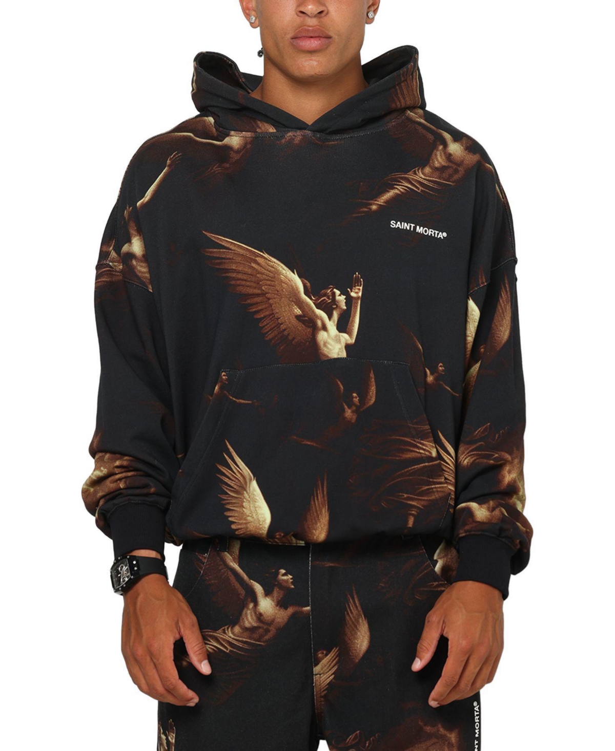 Click here for Saint Morta Mens Ritual Rapture Hoodie - Black prices