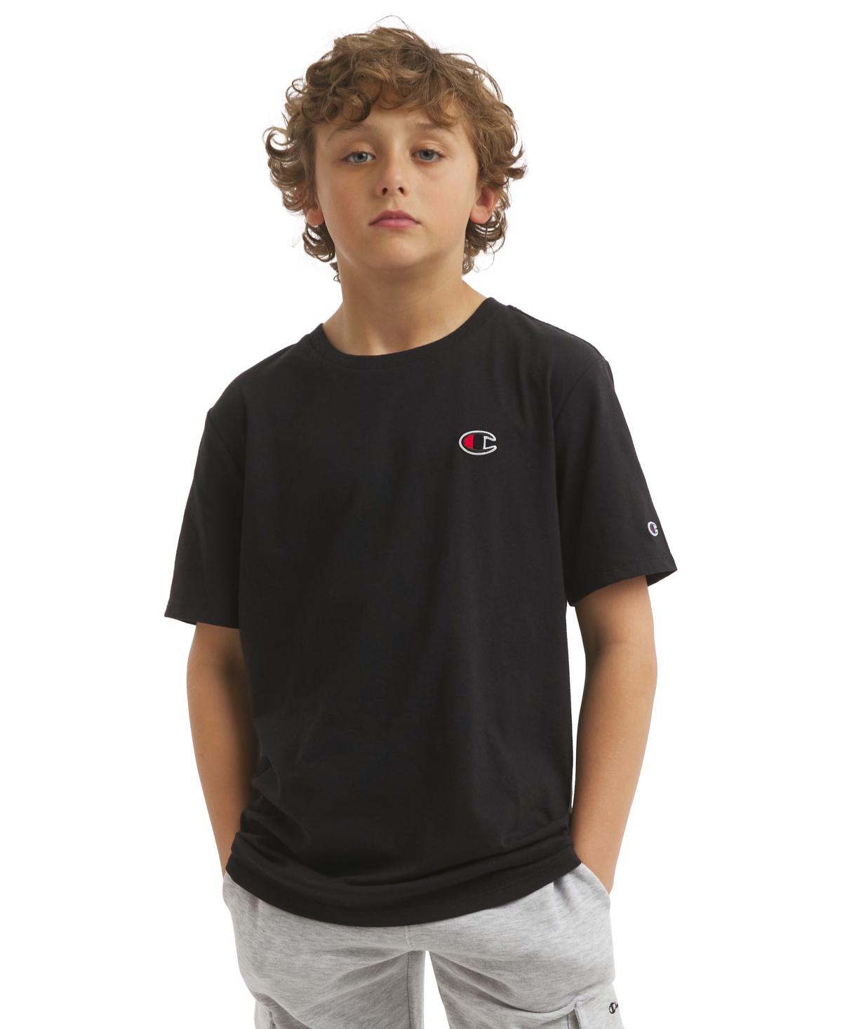 Click here for Champion Boys 8-20 C-Patch Logo Short-Sleeve T-Shi... prices