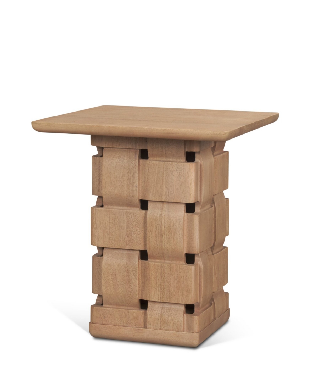 Click here for Mercana Trellyn 20 Wood Square Accent Table - Brow... prices