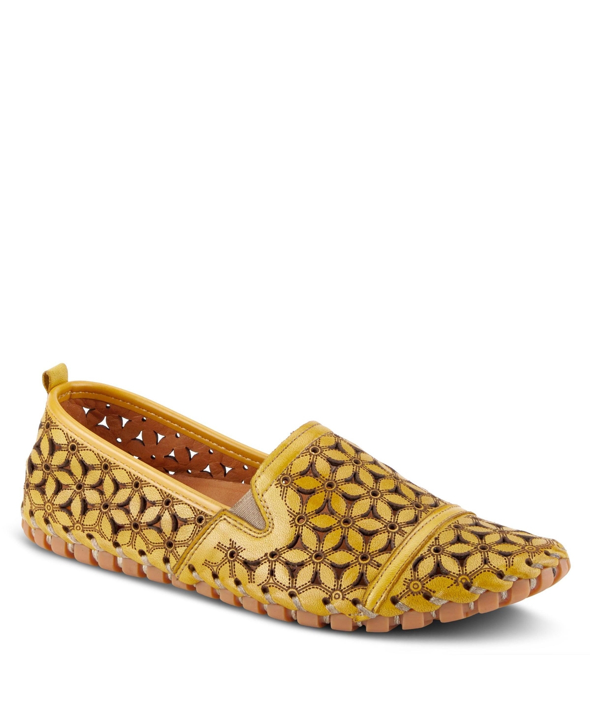 Click here for Spring Step Flowerflow Laser-Cut Leather Loafer wi... prices