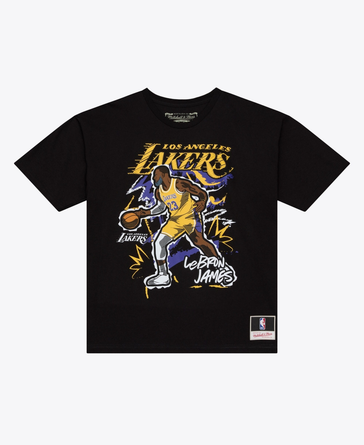 Click here for Mitchell & Ness Mens LeBron James Black Los Angele... prices