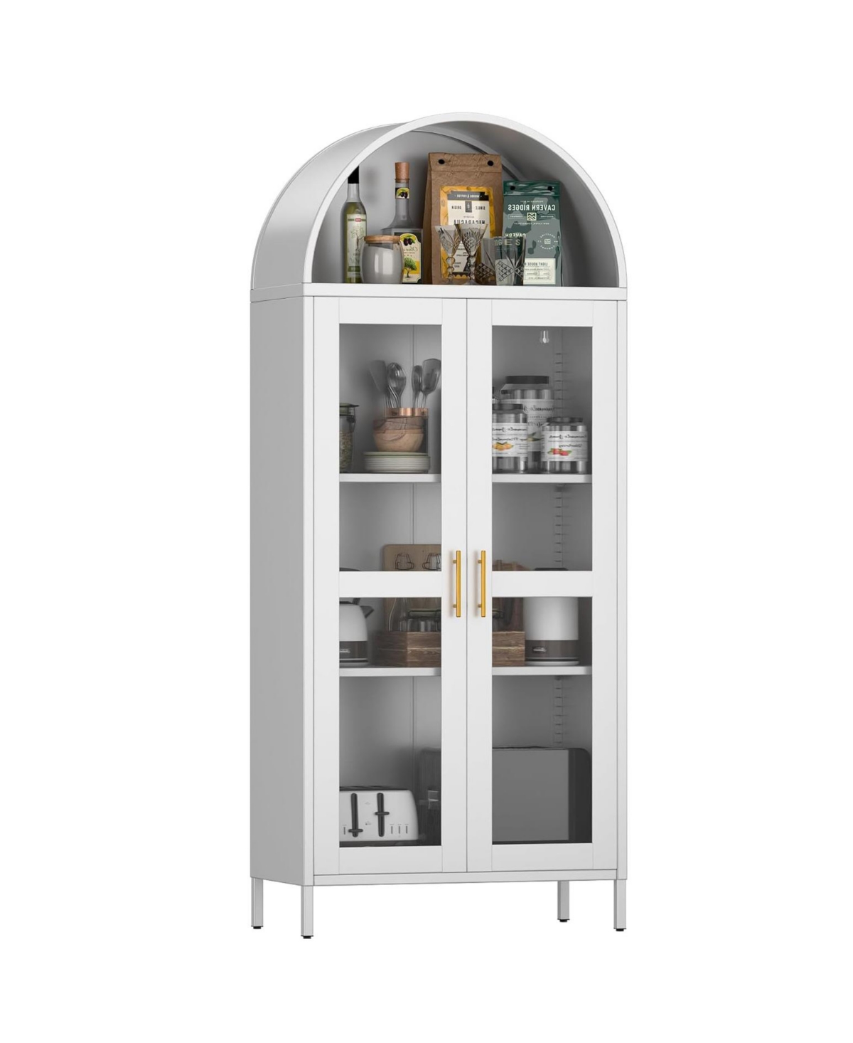 Click here for Boyel Living Arched Storage Cabinet with Drawer an... prices
