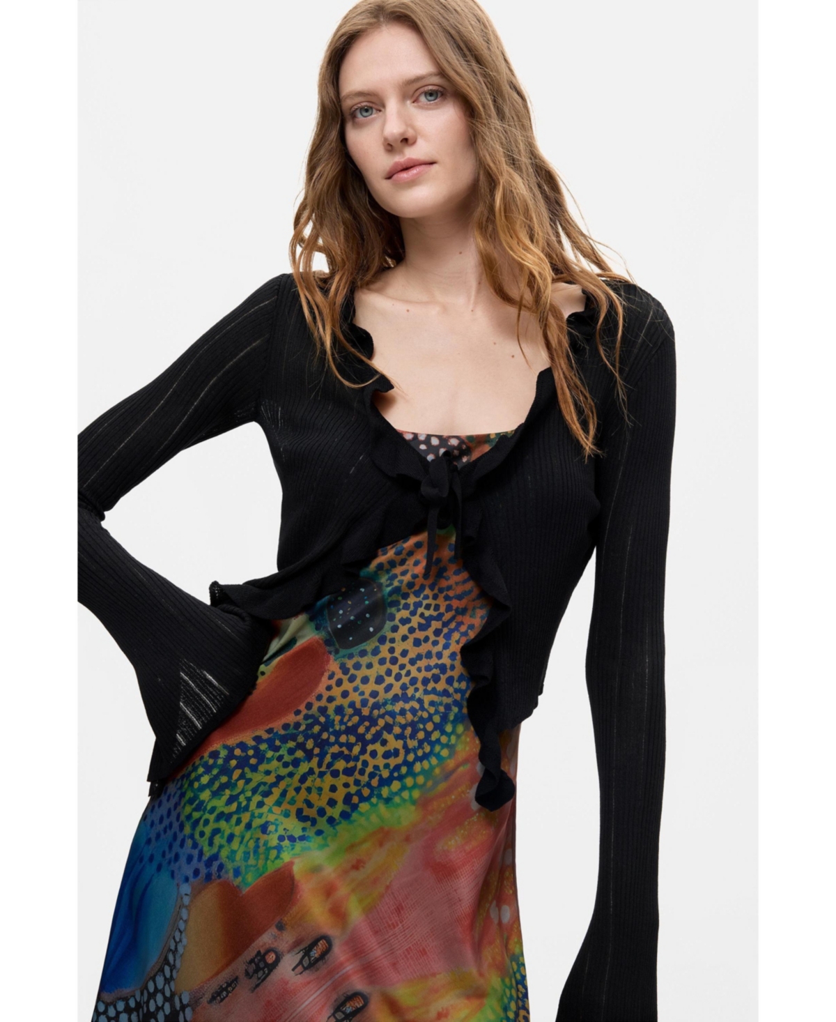Click here for Desigual Womens Printed 2-in-1 dress - Multi prices