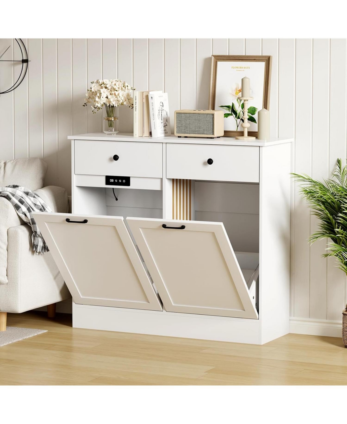 Click here for gaomon 20 Gallon Double Tilt Out Trash Can Cabinet... prices