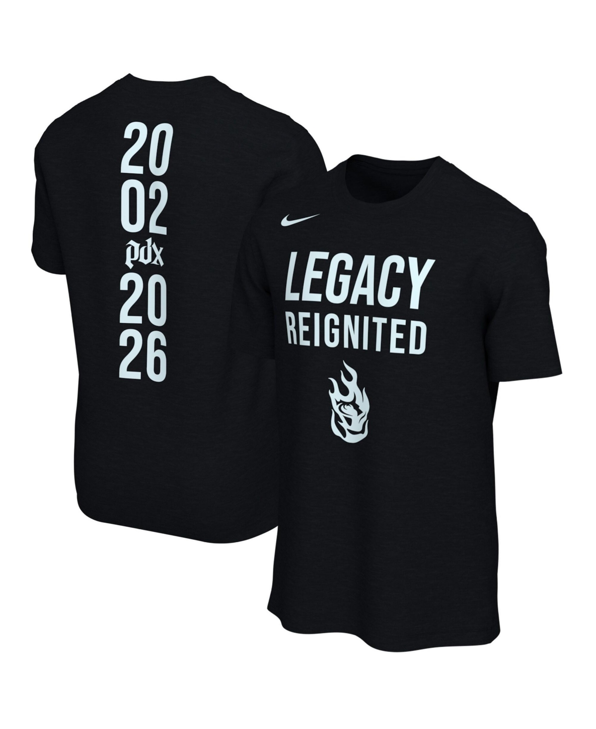 Click here for Nike Mens Black Portland Fire Legacy Reignited T-S... prices
