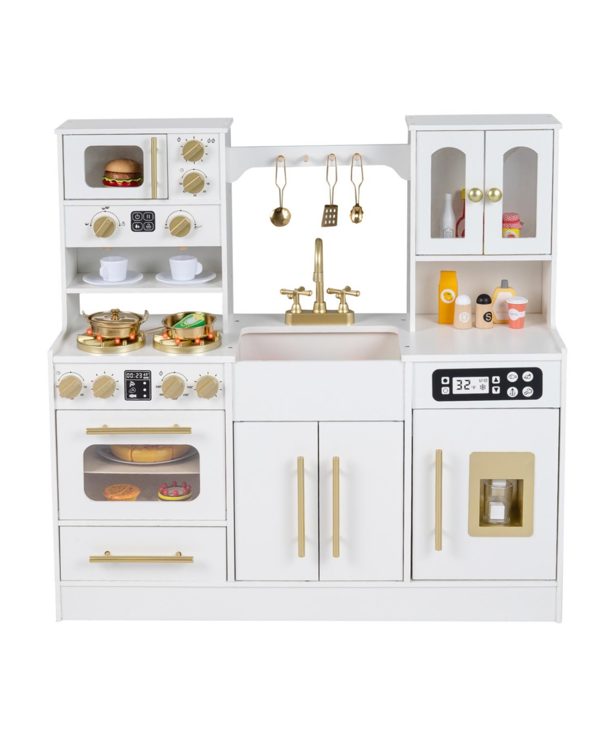 Click here for Slickblue Kids Wooden Play Kitchen with Lights and... prices