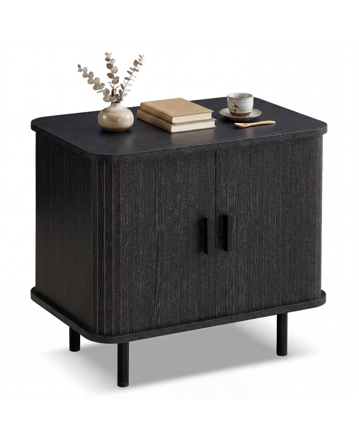 Click here for Slickblue Mid Century Nightstand with Sliding Tamb... prices
