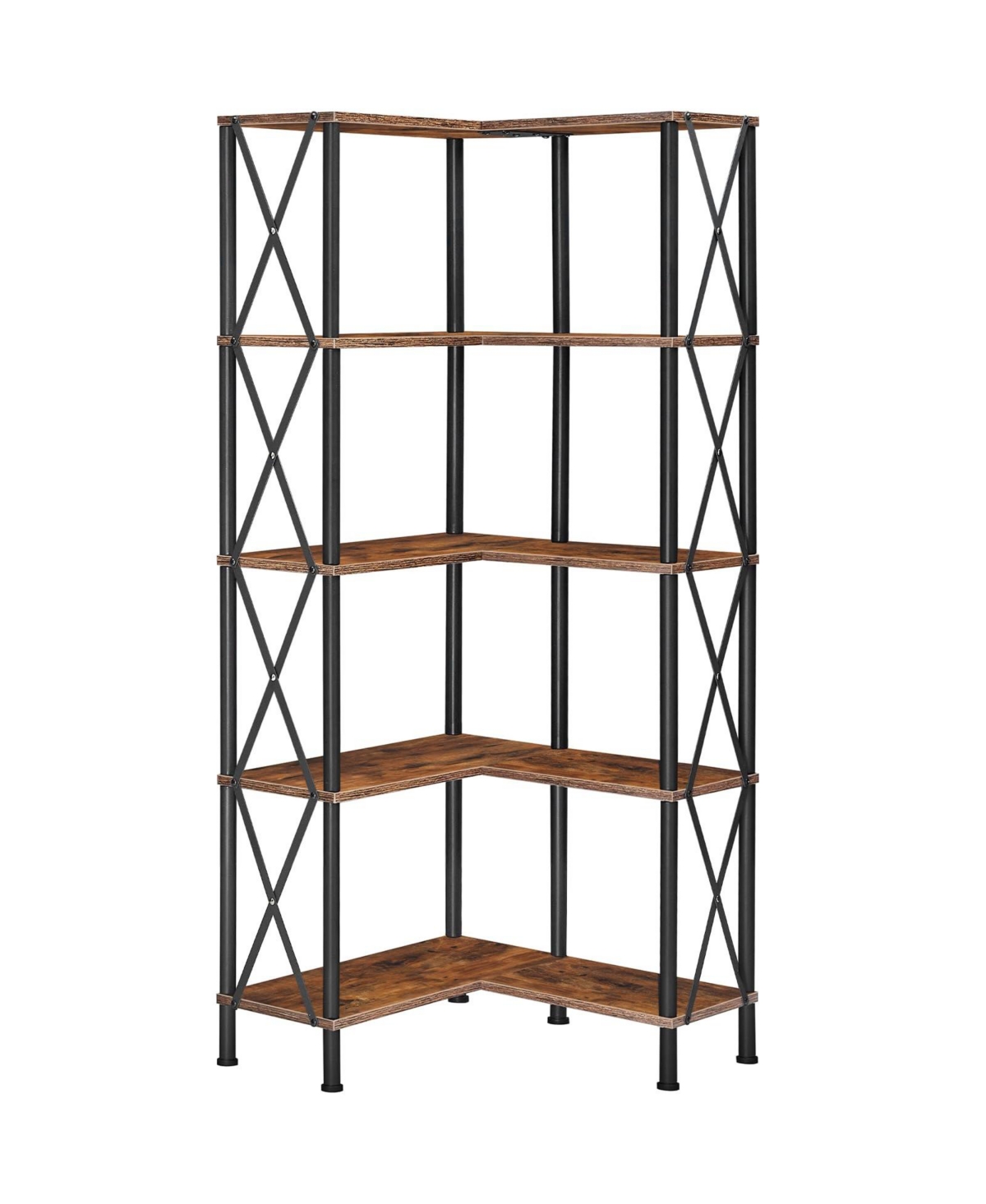 Click here for Slickblue 5-Tier L-Shaped Corner Shelf Bookcase fo... prices