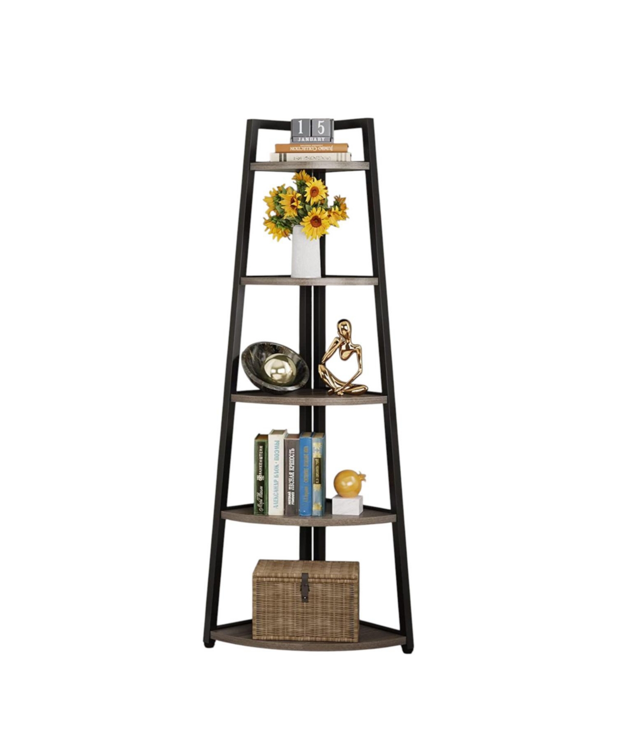 Click here for Slickblue 5 Tier Corner Shelf 70 Inch Tall Ladder... prices