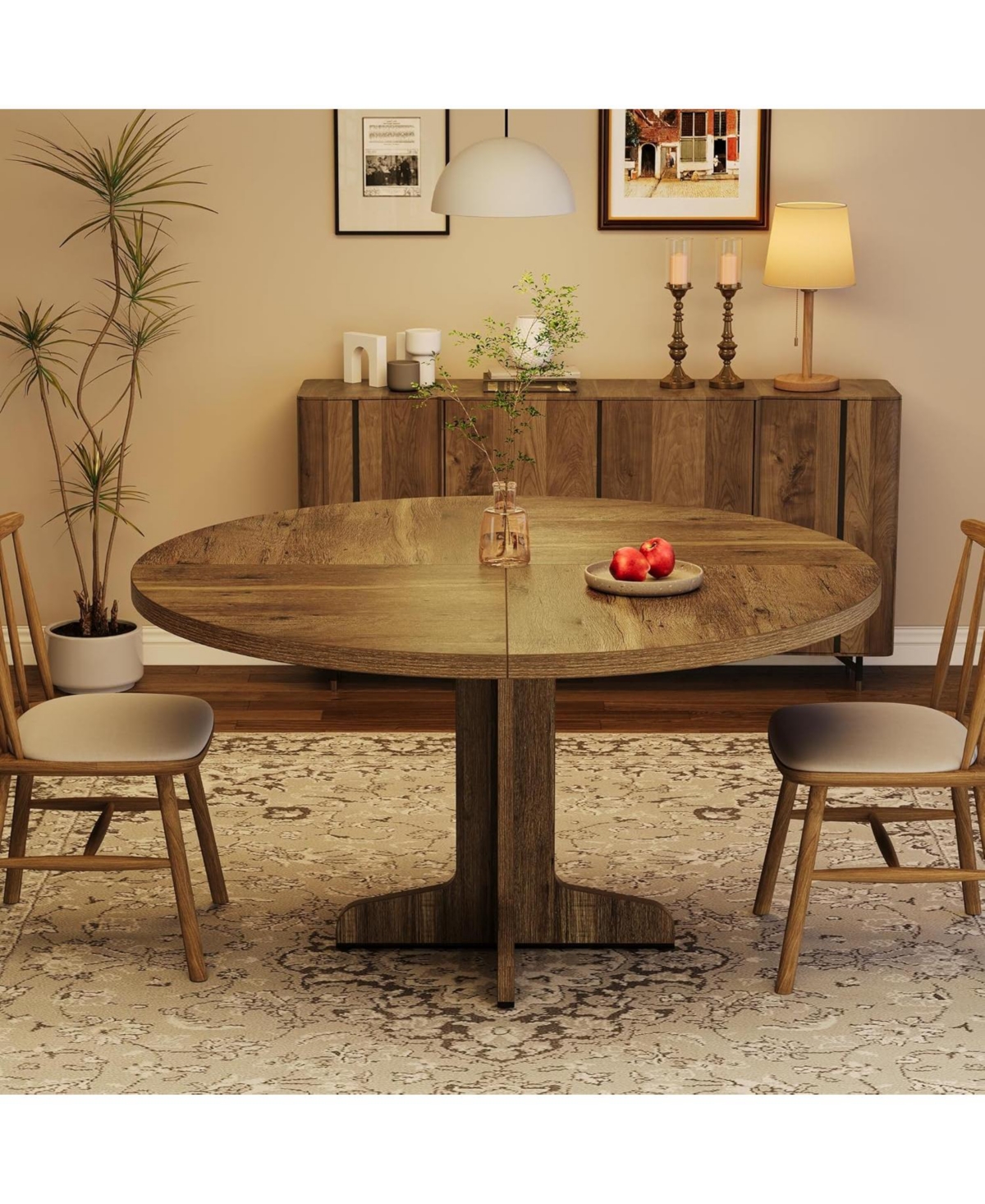 Click here for homfan Modern 47 Inch Round Dining Table for 4 to... prices