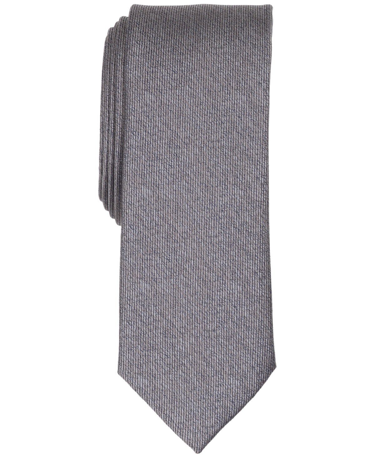 Click here for Bar Iii Mens Textured Skinny Tie - Taupe prices