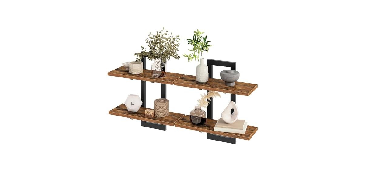 Click here for Slickblue Set of 2 Wall Mounted Shelves for Living... prices