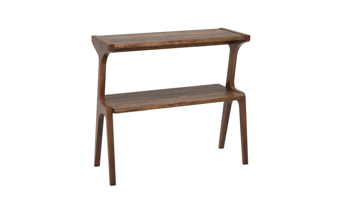 Click here for Slickblue 2-Tier Slim End Table Solid Wood Sofa Si... prices