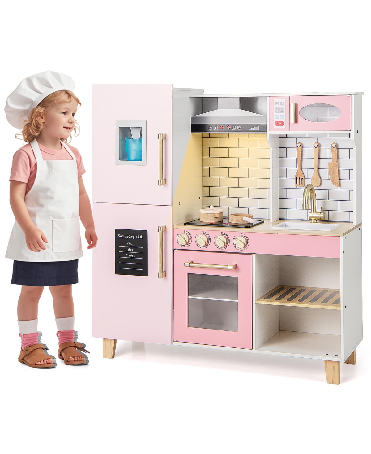 Click here for Gymax Kitchen Playset for Kids with Realistic Ligh... prices