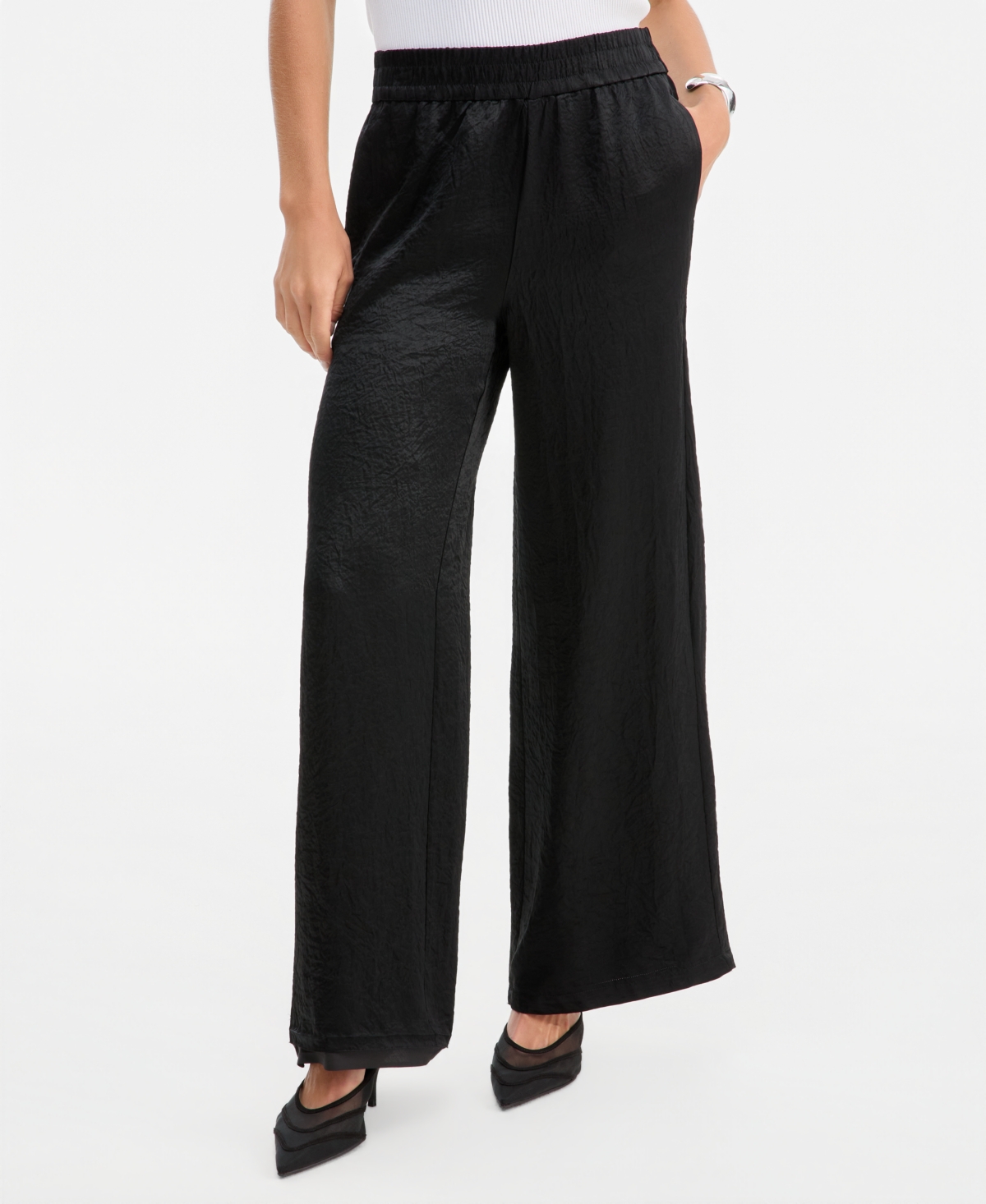 Click here for I.n.c. International Concepts Womens Satin Wide-Le... prices