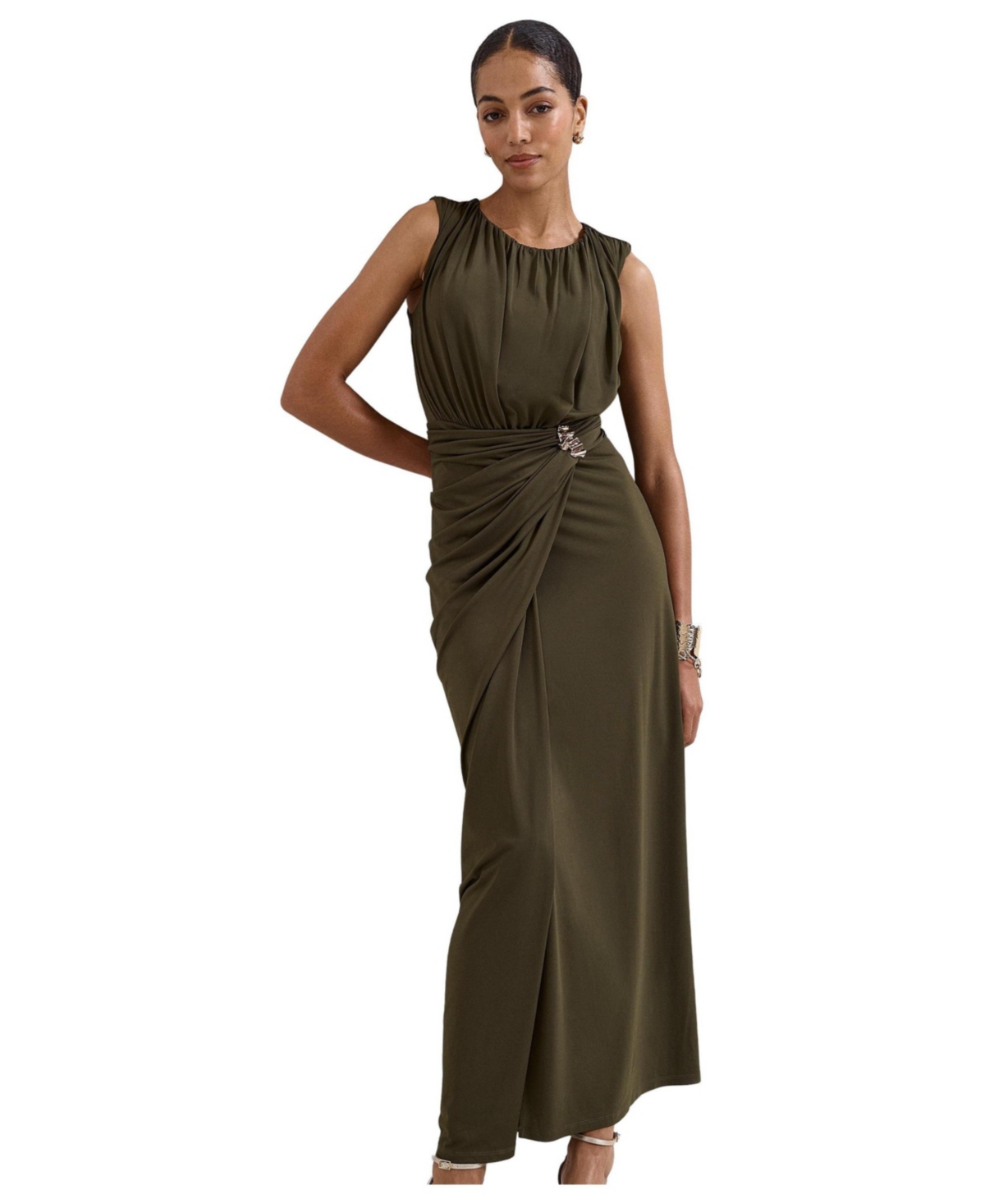 Click here for Phase Eight Womens Cassidy Midi Dress - Green prices