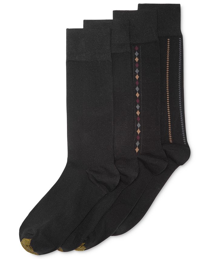 Gold Toe Men's 4-Pk. Patterned Socks - Macy's