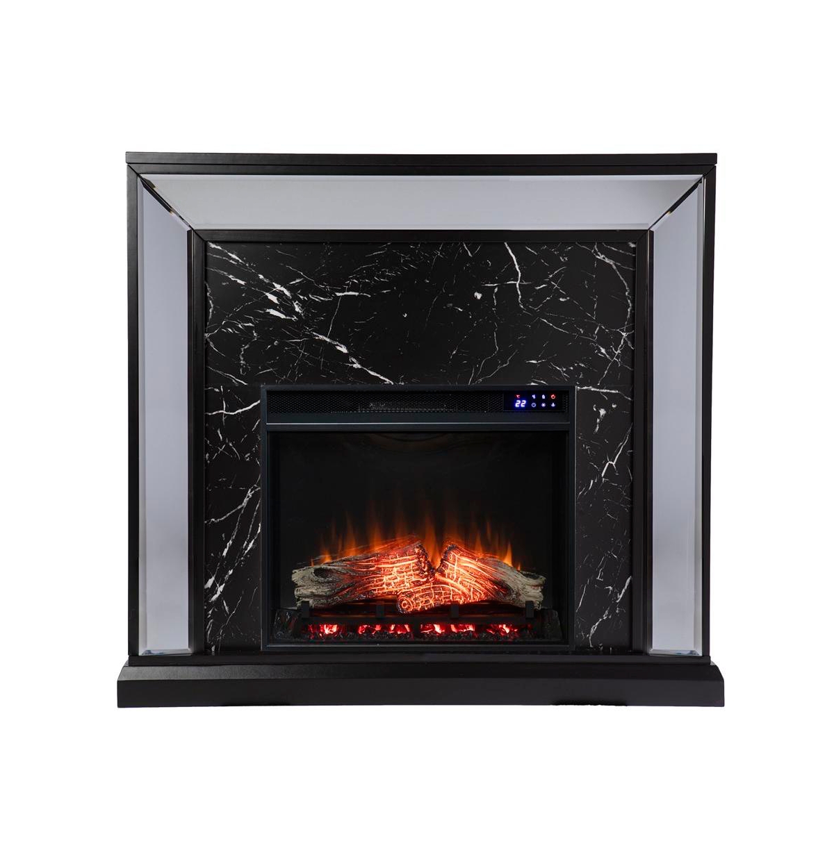 Click here for Augusta Home Trandling Mirrored Faux Marble Firepl... prices
